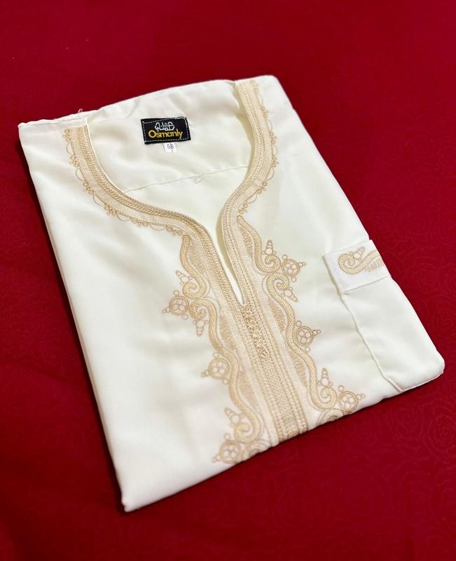 Y♥Ta Baju Muslim Jubah Gamis Sultan Motif Dubai Pria Maroko Maroco ...