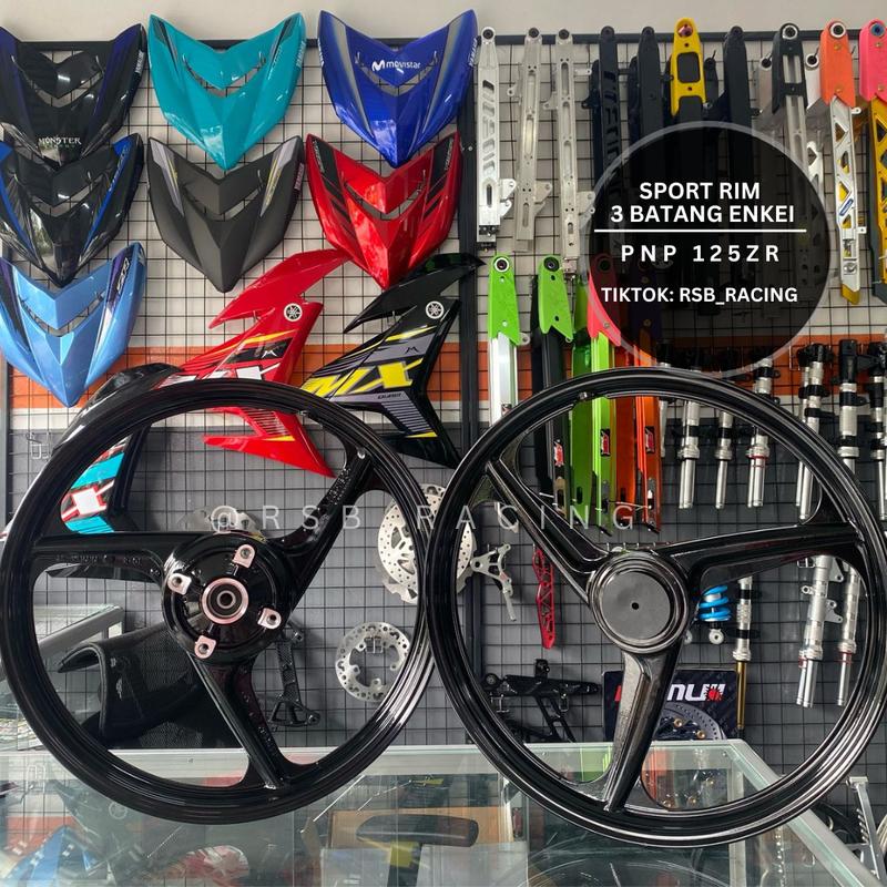 SPORT RIM 3 BATANG ENKEI FULL COP COMPLETE BEARING AND CENTR - TikTok ...