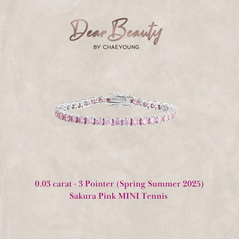 Dear Beauty | Pink Sakura Mini Tennis | 3 Pointer | Bracelet - TikTok ...