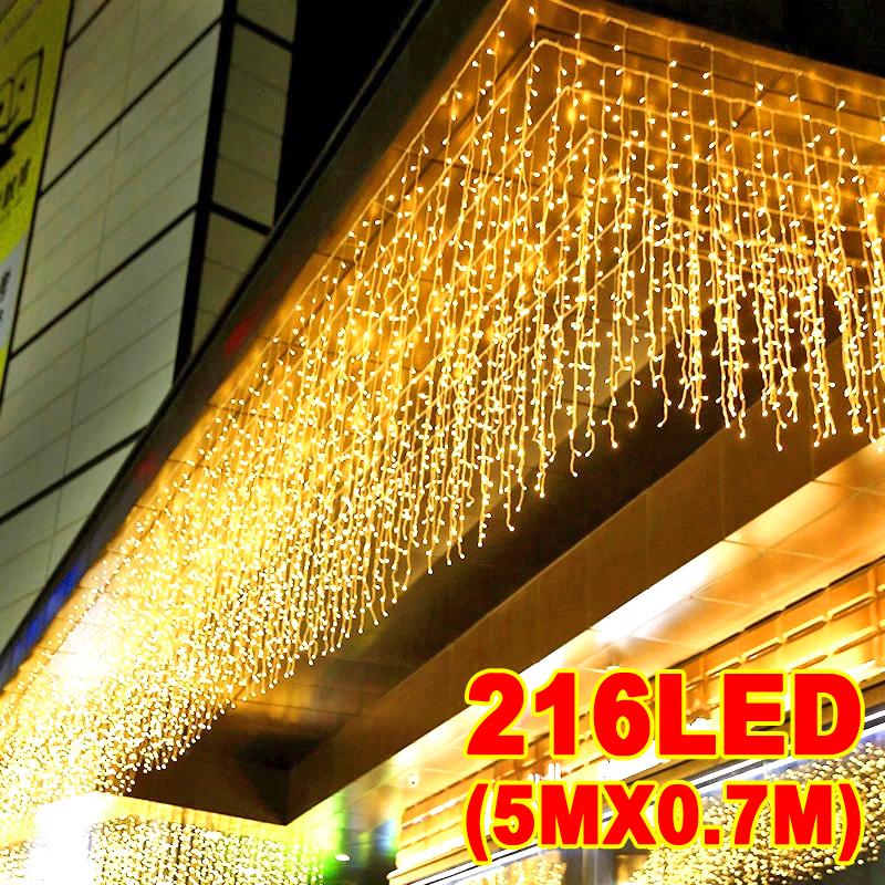 Lampu LED, Lampu Langsir Rentetan Peri Air Terjun Ais, Lampu - TikTok ...