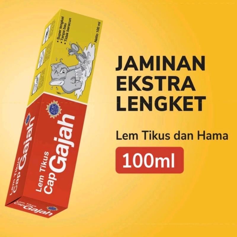 lem tikus cap gajah 100ml jebakan tikus super lengket - Shop | Tokopedia