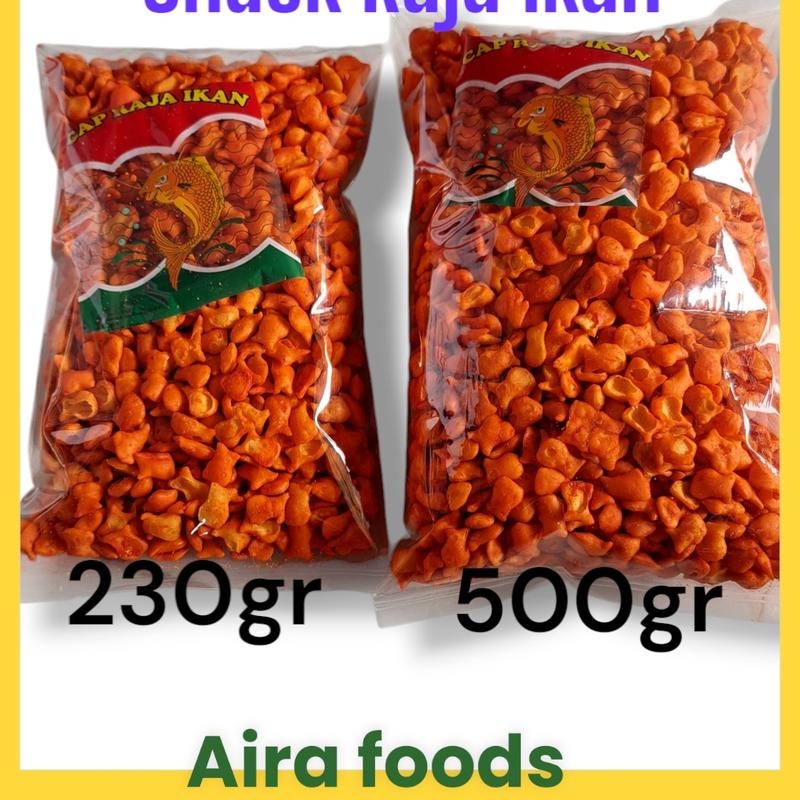 Cemilan Food Snack Jadul Raja Ikan Renyah dan Gurih Bentuk Ikan 500gr ...