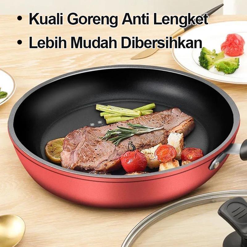 【Jorine Home】24cm/26cm/28cm Kuali Goreng Tidak Melekat, Kuali Goreng ...