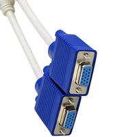 Jual VGA Cable Splitter 1 Computer Dual 2 Monitor 15Pin two Ports VGA ...
