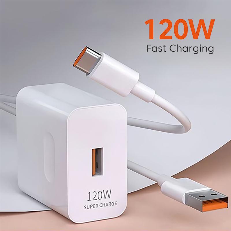 120W Fast Charger Set USB Wall Power Adapter w/ 6A Fast Charging ...