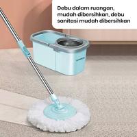 Promo 【New Product】 BONBOX Alat Pel Lantai Ember 2 in 1 FREE KAIN PEL ...