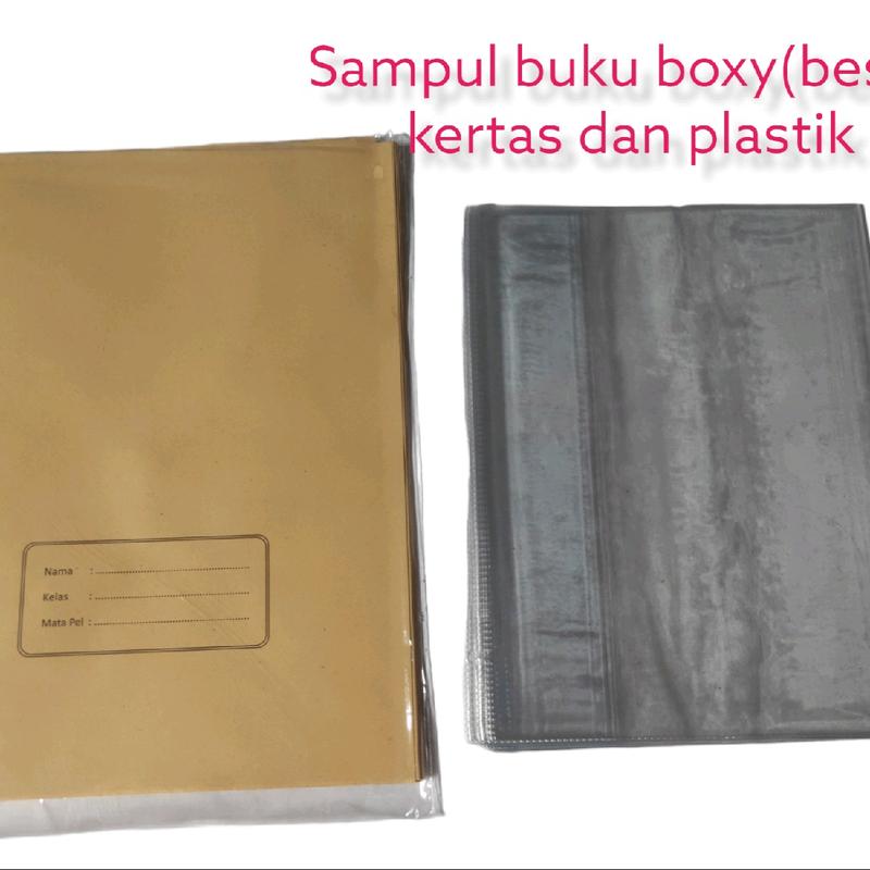 1 paket sampul buku kertas dan plastik,20 lembar sampul buku - Shop ...