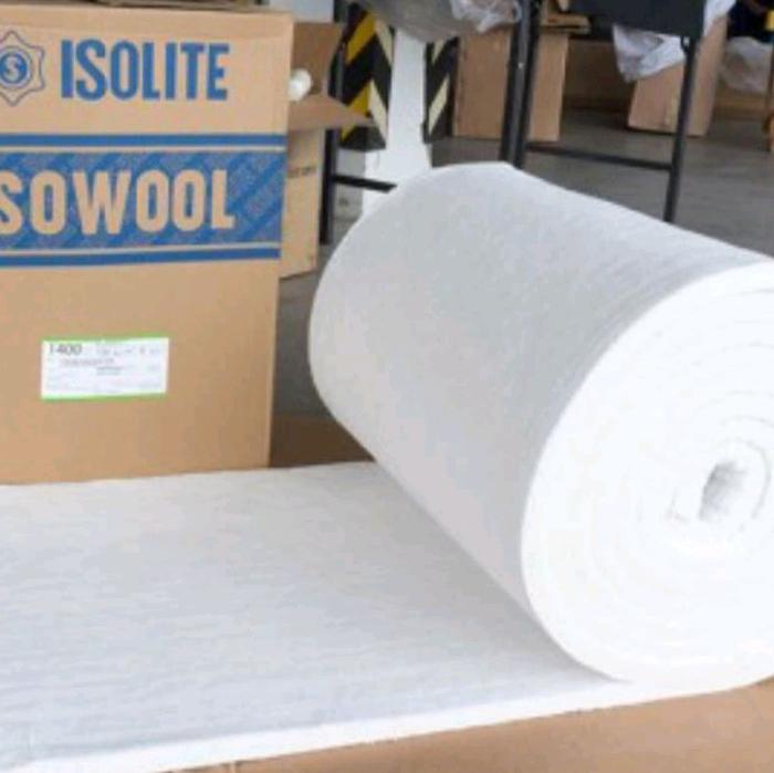 Jual ceramic fiber blanket isowool temp 1260° density 130kg uk.50mm ...