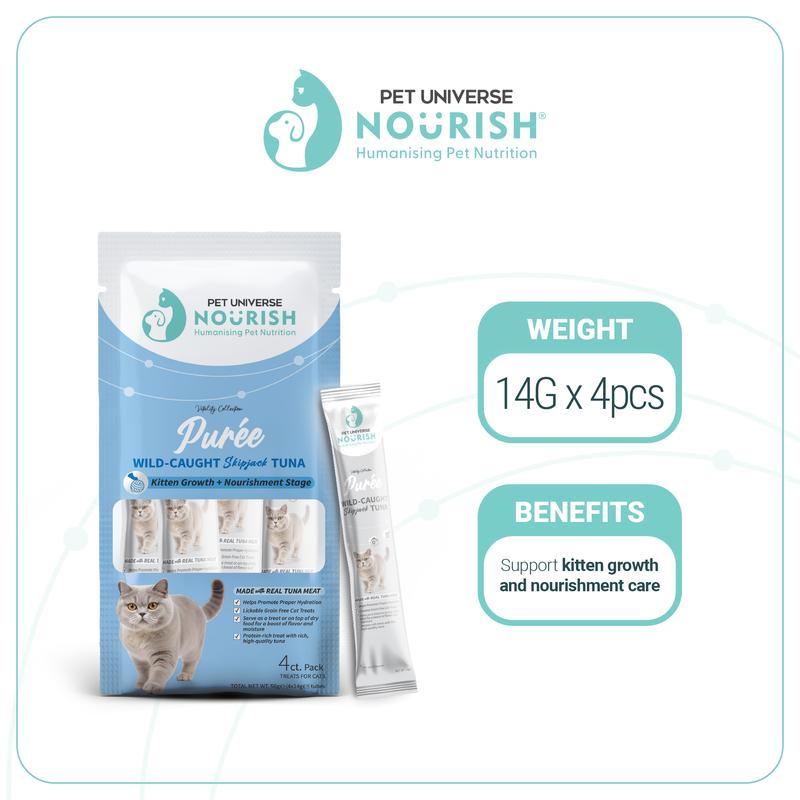 NOURISH Cat Puree Sticks Wild-Caught Skipjack Tuna Cat Treat - TikTok ...