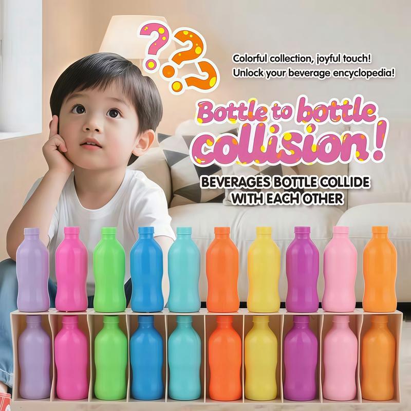 Kids Fun Bottle Guessing Game, Memory Logic Training Toy, Color ...