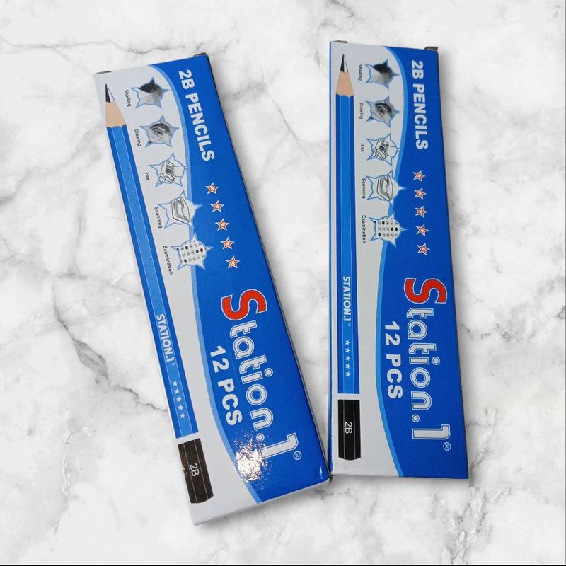 Pensil Station 1 2B isi 12pcs - Shop | Tokopedia