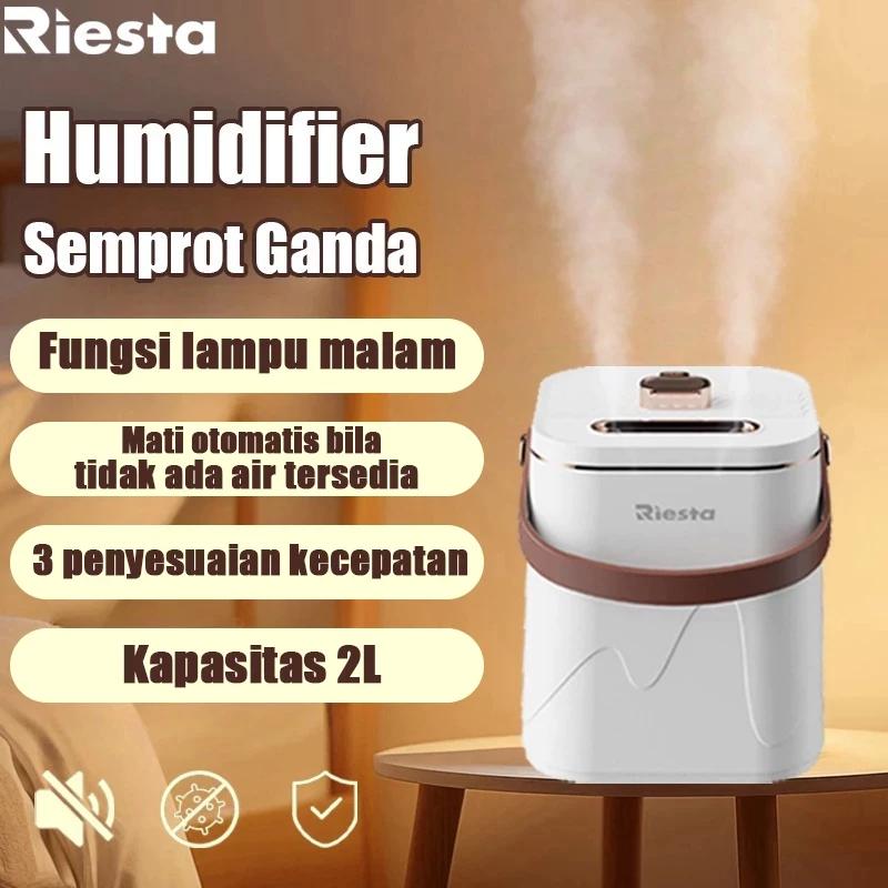 Humidifier 2L Air humidifier [Semprot Ganda] Air Purifier/Dengan lampu ...