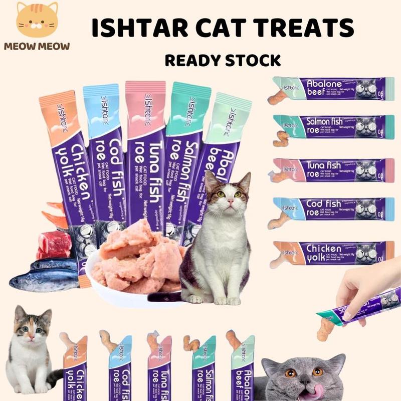 【Ready Stock】 Ishtar Cat treat 16g Cat Creamy stick Cat snac - TikTok ...