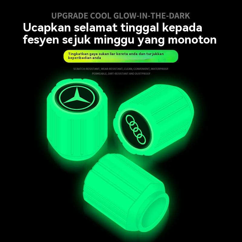 Fokus malam! Aksesori tayar injap terang kereta, roda segera - TikTok ...