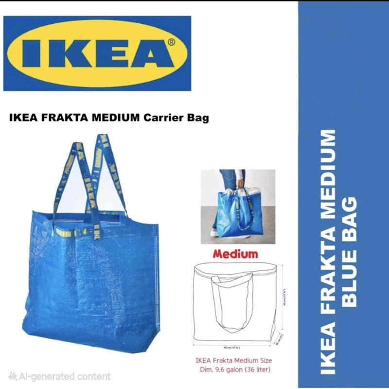 Ikea MEDIUM FRAKTA Carrier Bag 35cm - TikTok Shop Philippines