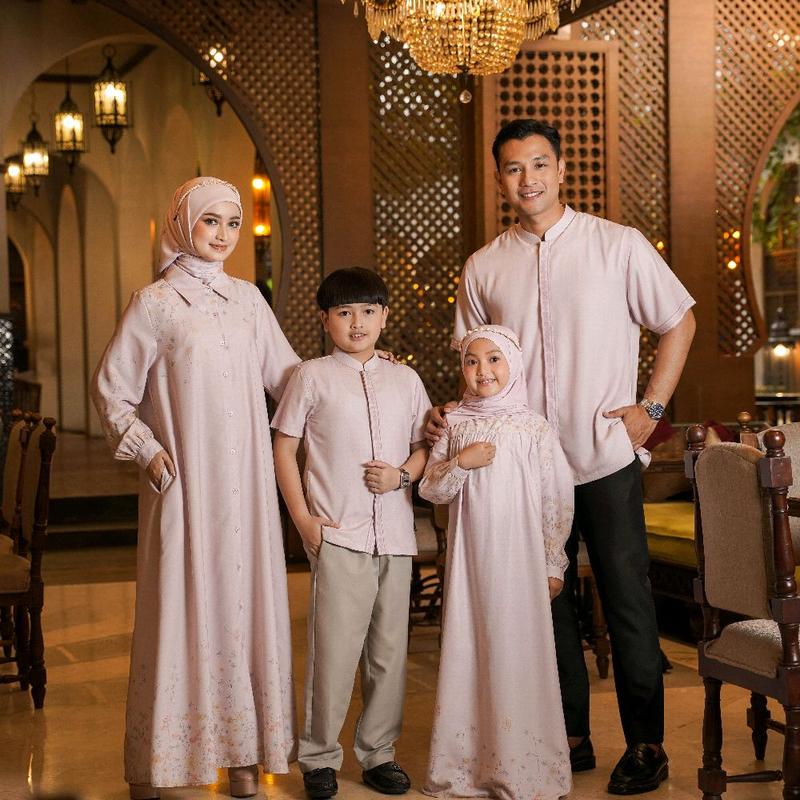 ALDEEFA Design By ELZATTA Set Kerudung Warna Ash Rose SARIMBIT 2026 ...