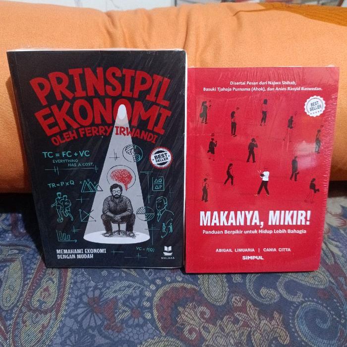 Jual Paket 2 Buku Prinsipil Ekonomi Makanya Mikir By Ferry Irwandi Best ...