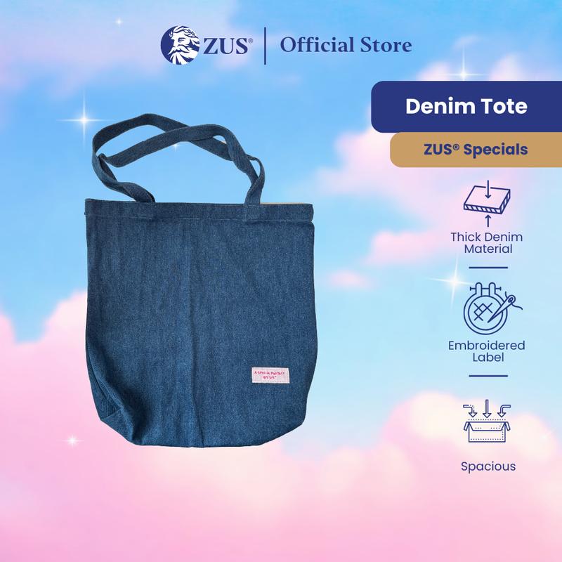 ZUS Specials Denim Tote Bag - TikTok Shop Malaysia