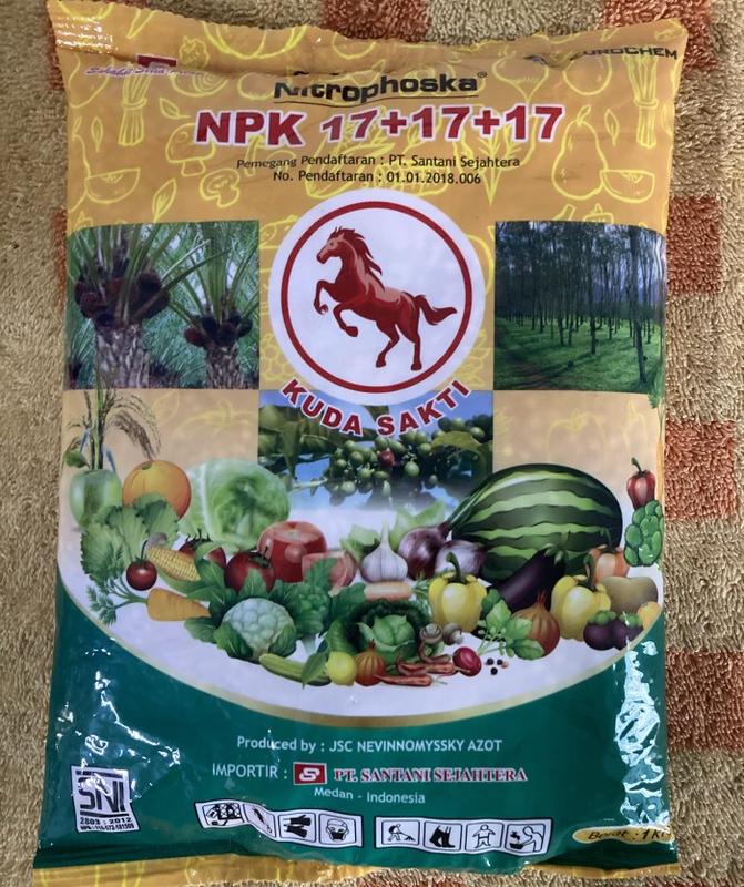 Pupuk Npk 17 17 17 Kuda Sakti Nitrophoska Eurochem Agro Terbaru - Shop ...