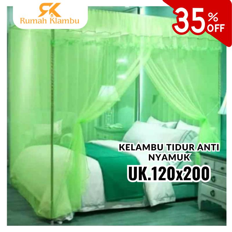Kelambu Tidur Dewasa Anti nyamuk ukuran 120x200cm - Shop | Tokopedia