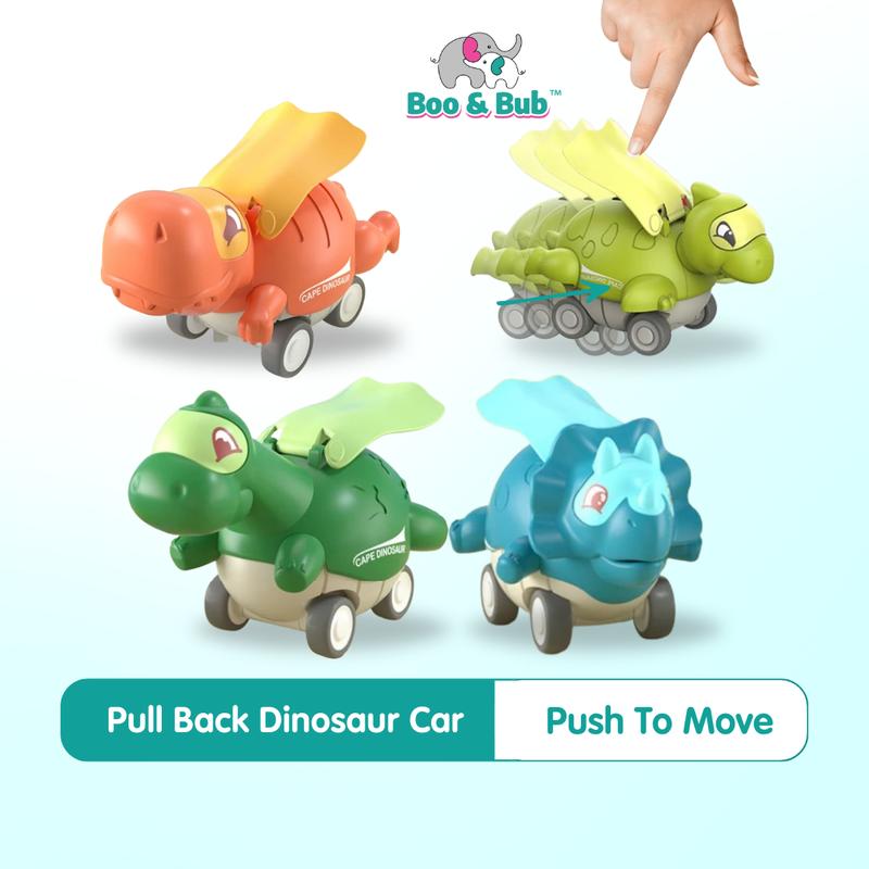 🐘Boo&Bub🐘 Pull Back Dinosaur Car | Kid Creative Sliding Inertia ...