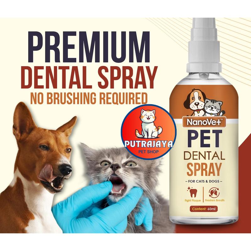 Nanovet Pet Dental Mouth Spray for Cat and Dog (60ml) - TikTok Shop ...