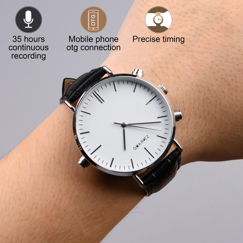 Mini Voice Activated Recorder Watch Digital Sound Recording Device ...