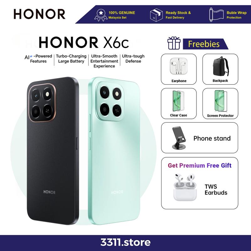 HONOR X6c | 16(8+8GB)+256GB Smartphone 6000mAh 3 Days Batter - TikTok ...