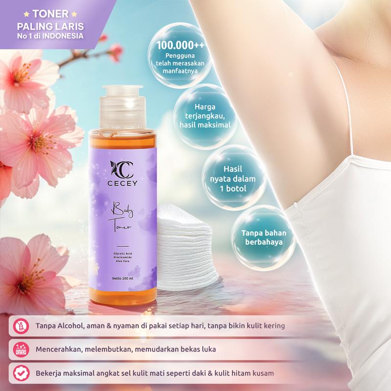 BODY TONER WHITENING CECEY AHA BPOM - Shop | Tokopedia