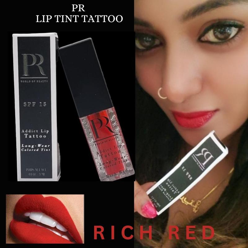 PR Lip Tint Tattoo RICH RED Long-lasting - TikTok Shop Malaysia