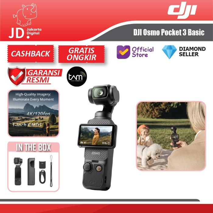 Promo Dji Pocket 3 Basic - DJI OSMO POCKET 3 - 3-Axis Gimbal Camera 1 ...