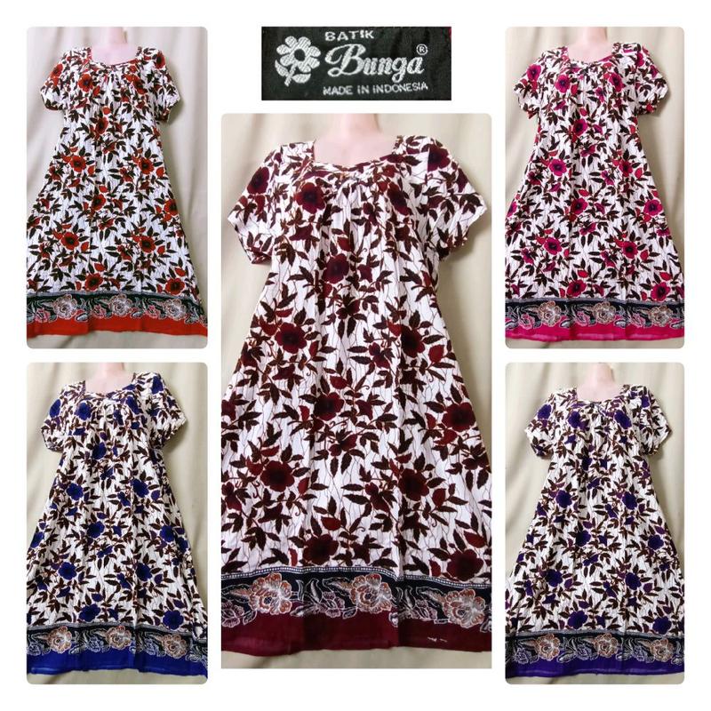B2 (Size 2XL) (Bunga) Baju Tidur Batik/Baju Batik | Batik Night ...