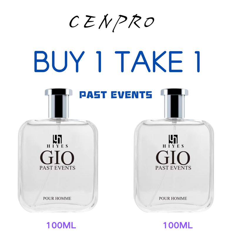 CENPRO 【BUY 1 TAKE 1】Gio Past Events Perfume 100ml For Men Gift ...