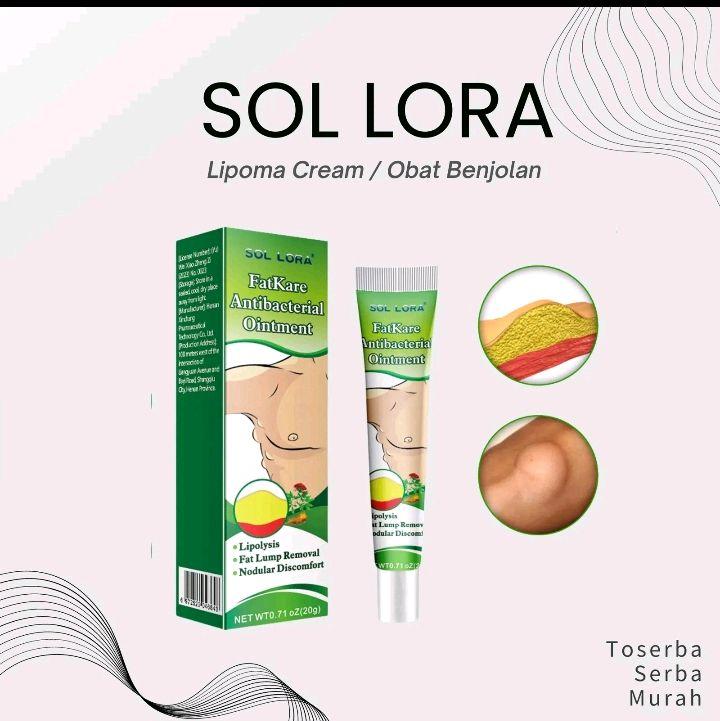 SOLLORA CREAM LIPOMA Perawatan Atasi Benjolan Leher Dan Uci-Uci Lemak ...
