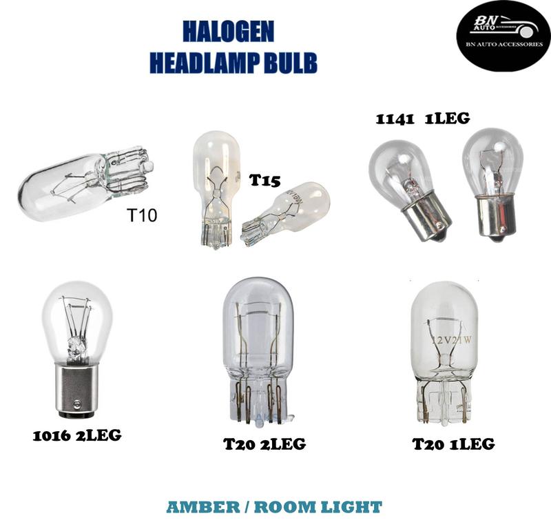 Universal Car Halogen Bulb - T5 / T10 / T15 / 1141 / 1016 / T20 ...