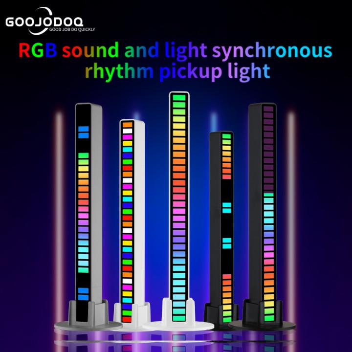 GOOJODOQ Lampu LED RGB Lampu Bar | Strip Spectrum Audio Indicator ...