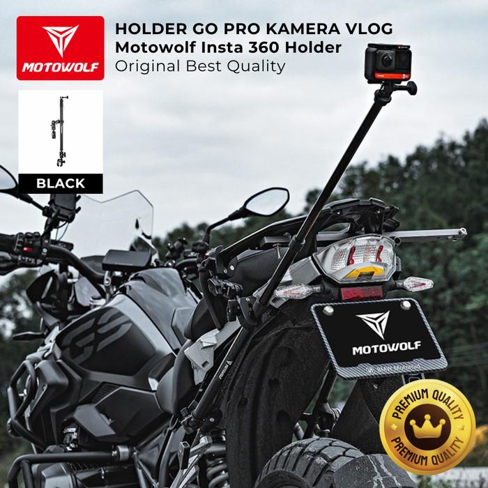 Promo Motowolf Holder Action Cam GoPro Insta360 Full Set Breket Kamera ...