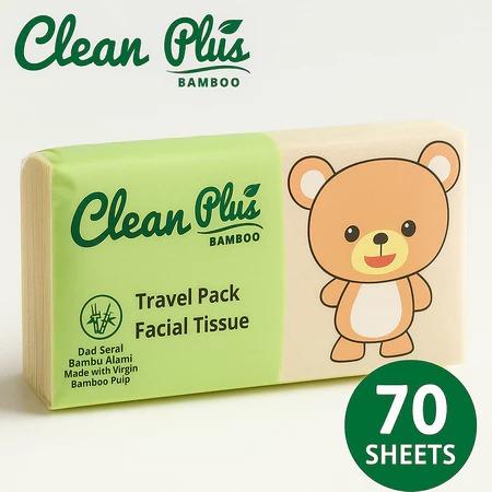Tisu Tissue Clean Plus Bamboo Isi 70 Sheets / 2 Ply / Tissue - Shop ...