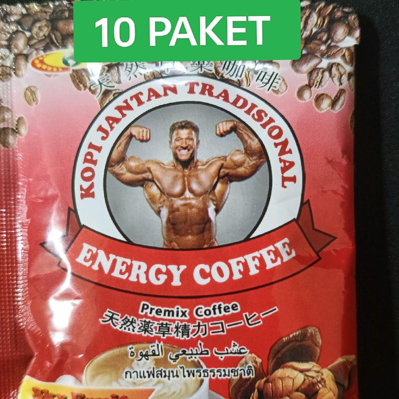 ENERGY COFFEE *KOPI JANTAN TRADISIONAL* （10 PAKET x 25g) - TikTok Shop ...