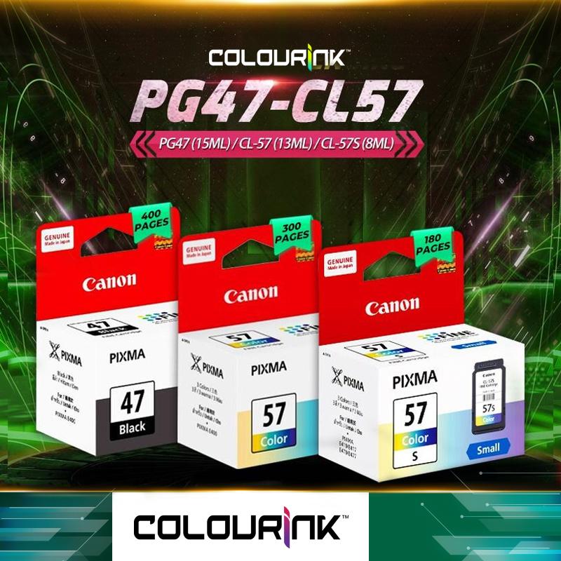 Canon Original Genuine PG-47 BLACK CL-57 CL57s Color Ink Cartridge ...