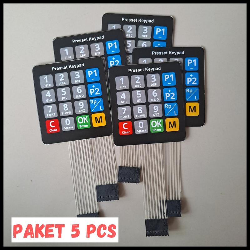 Paket 5 Pcs Keypad Pom Mini Tombol Keypad Best Presset 4x4 Tombol ...