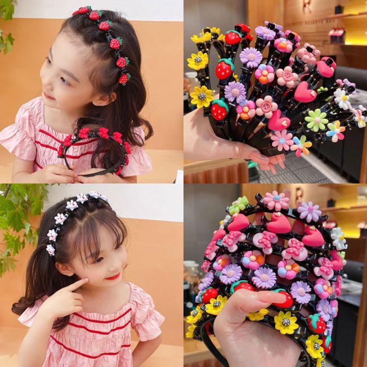 Cute Colorful Flower Hair Band For Girls Sweet Baby Headband - TikTok ...