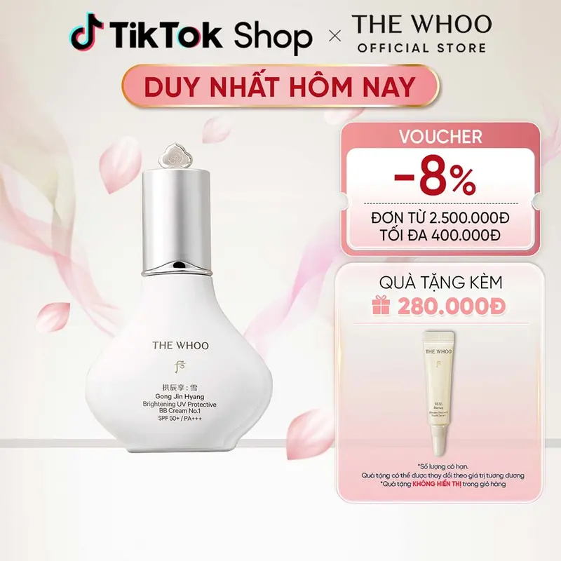 [THE WHOO OFFICIAL] Kem BB trang điểm chống nắng Whoo Gongjinhyang ...