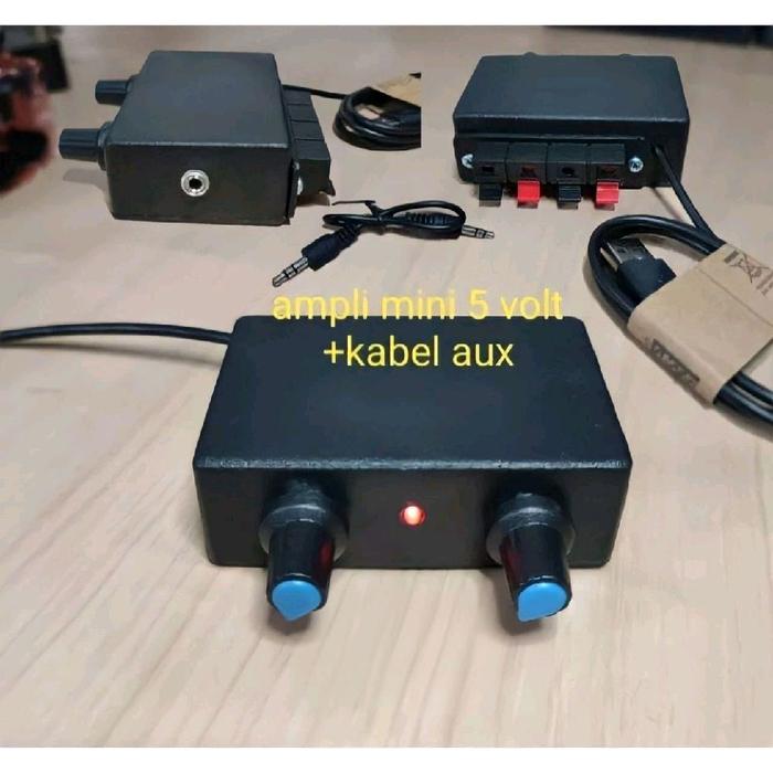 Jual amplifier mini power ampli 5 volt speaker karaoke amplifier 5 ...