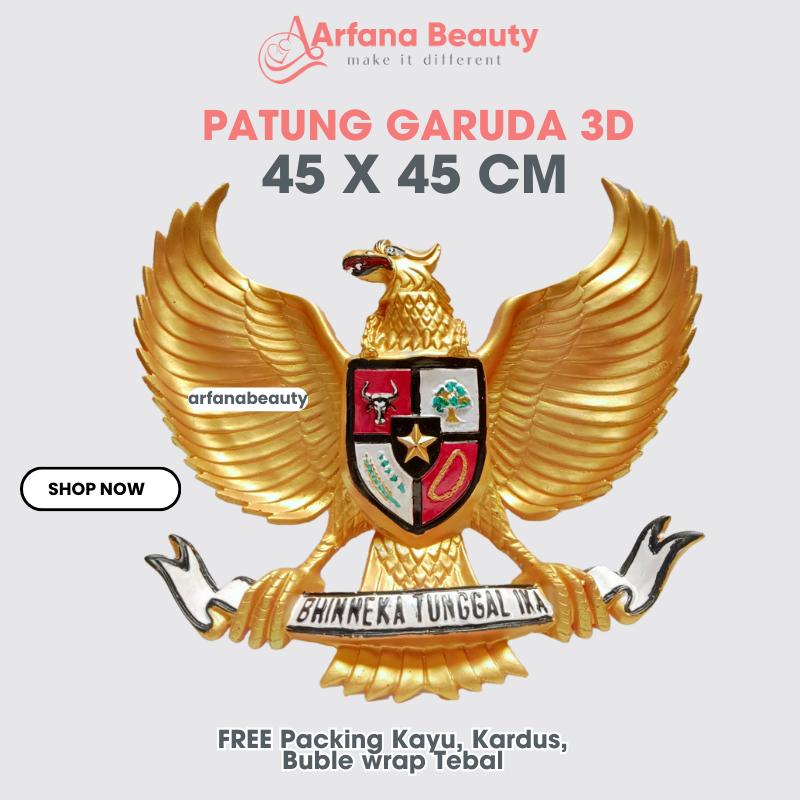Garuda Pancasila 3 Dimensi Fiber 45X45 Pajangan Hiasan Dekorasi - Shop ...