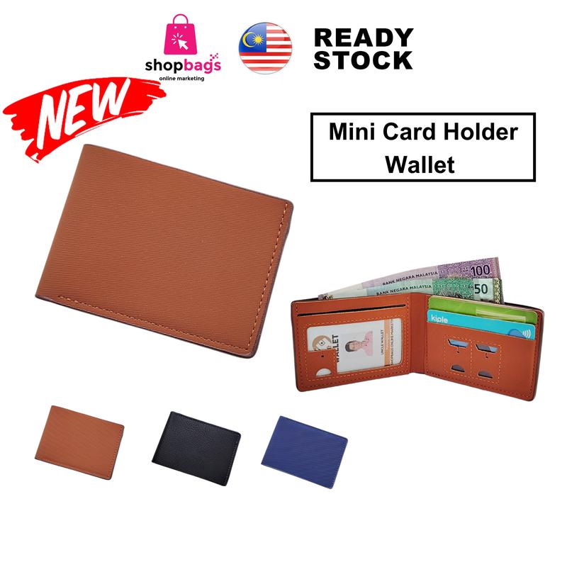 Pu Leather Card Holder Mini Wallet For Men And Women / Dompe - TikTok ...