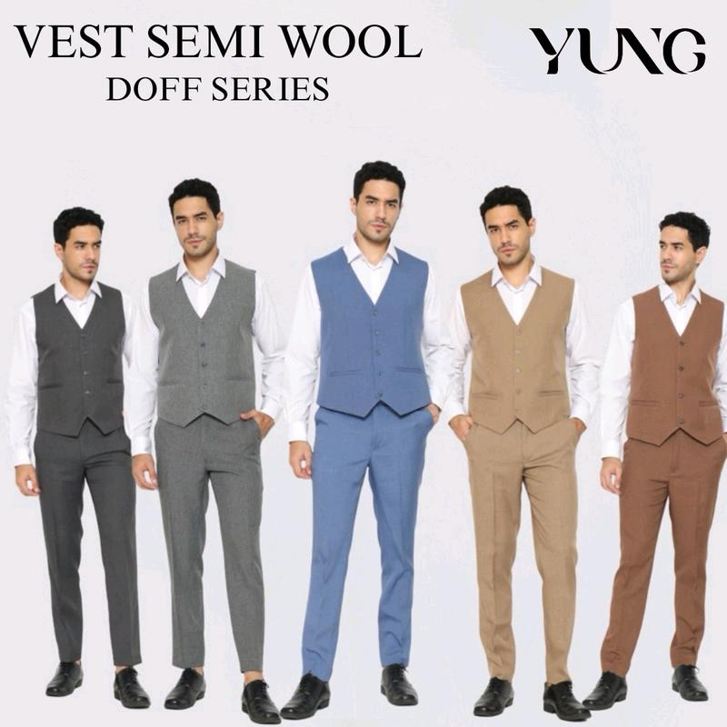 YUNG Rompi Formal Pengantin Semi Wool Stretch Vest Wedding - Shop ...