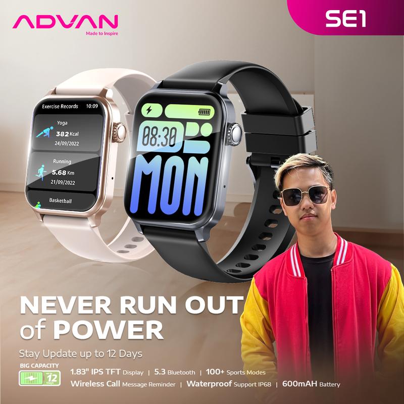 [Exclusive Toni_cu] ADVAN Smartwatch SE1 AI Voice Assistant IPS - Shop ...