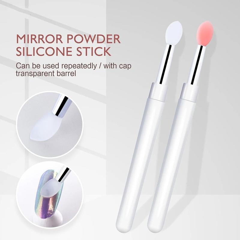 Nail Art Gel Brush & Picker Nail Arts Silicone Applicator Stick ...