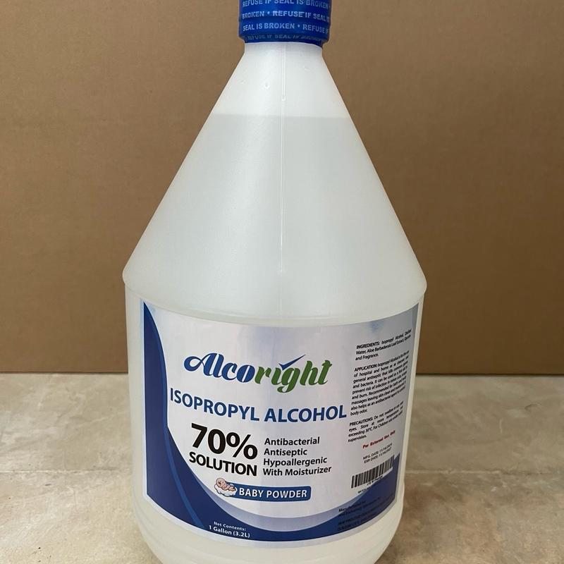 70% Solution Isopropyl Alcohol Baby Powder Scented with Moisturizer ...